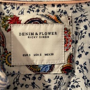Denim & Flower | Shirts | Denim Flower Ricky Singh Button Down Short ...
